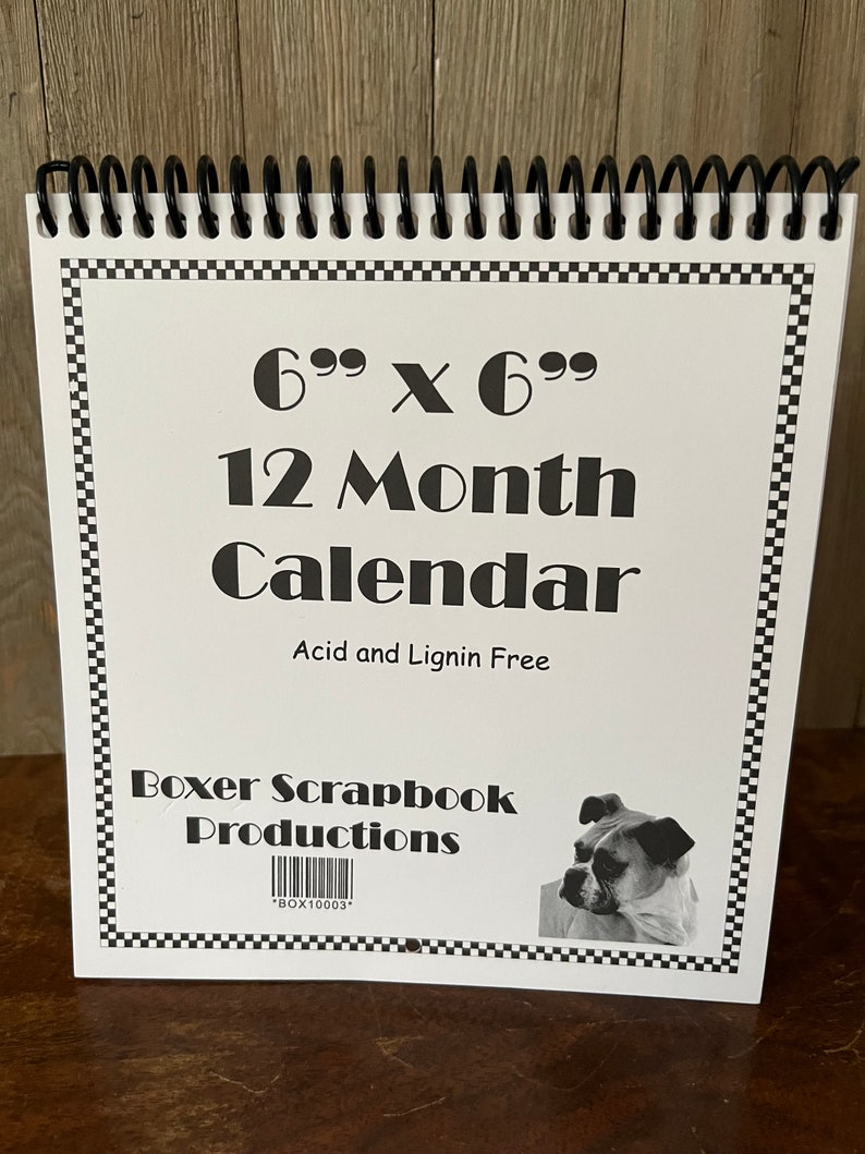 Blank Calendar DIY Kit 6x6 Size Seasonal Patterned Paper - Etsy