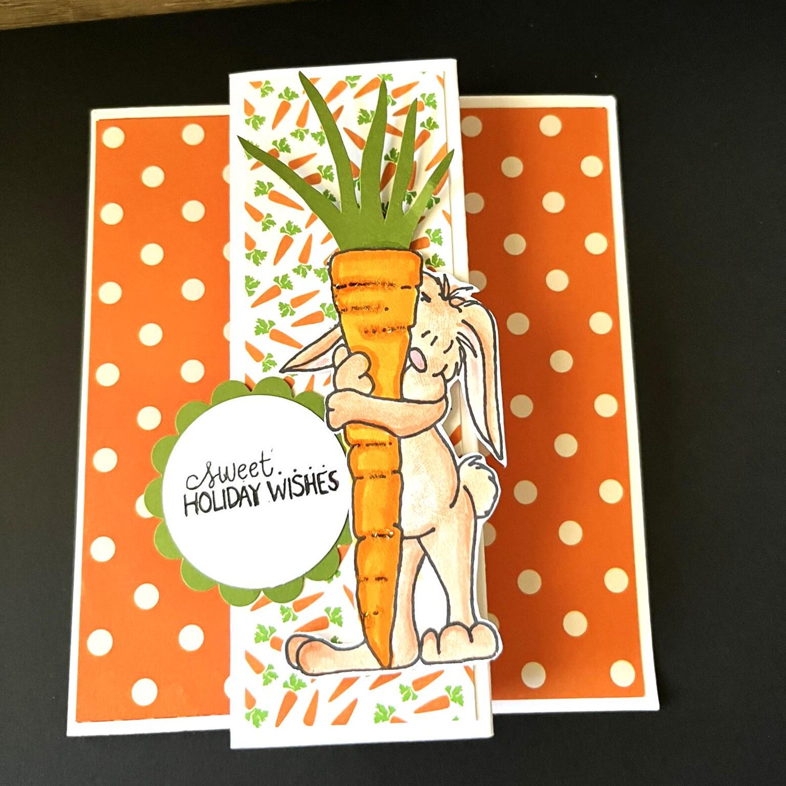 Easter DIY Card Kit, Big Carrot and Bunny DIY Handmade, Easy to ...