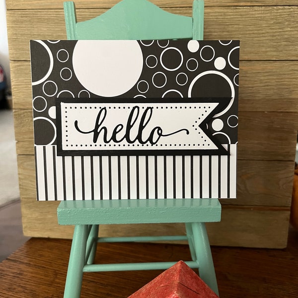 Hello Greeting Card - Etsy