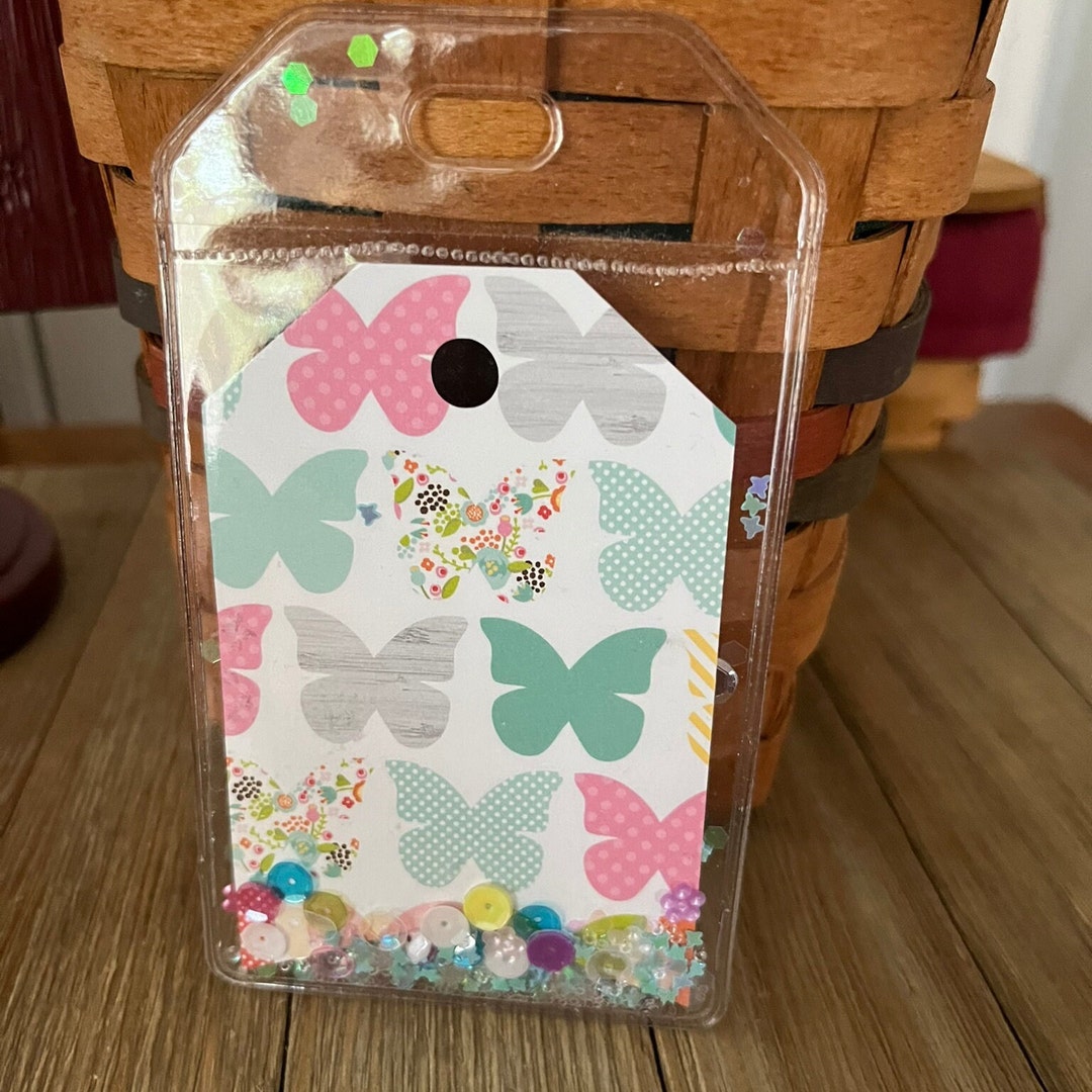 Clear Vinyl Tag Holder for Bags, Backpacks Clear Customized Tag, Key ...