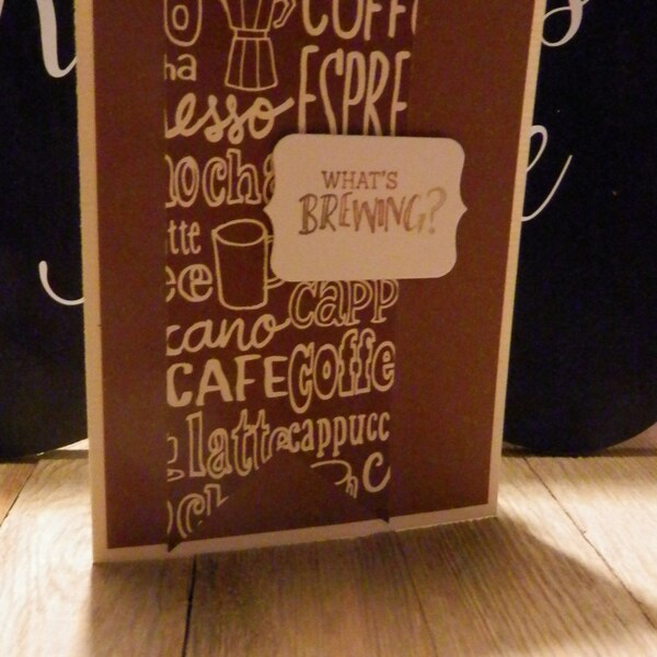 Coffee Greeting Card - Etsy