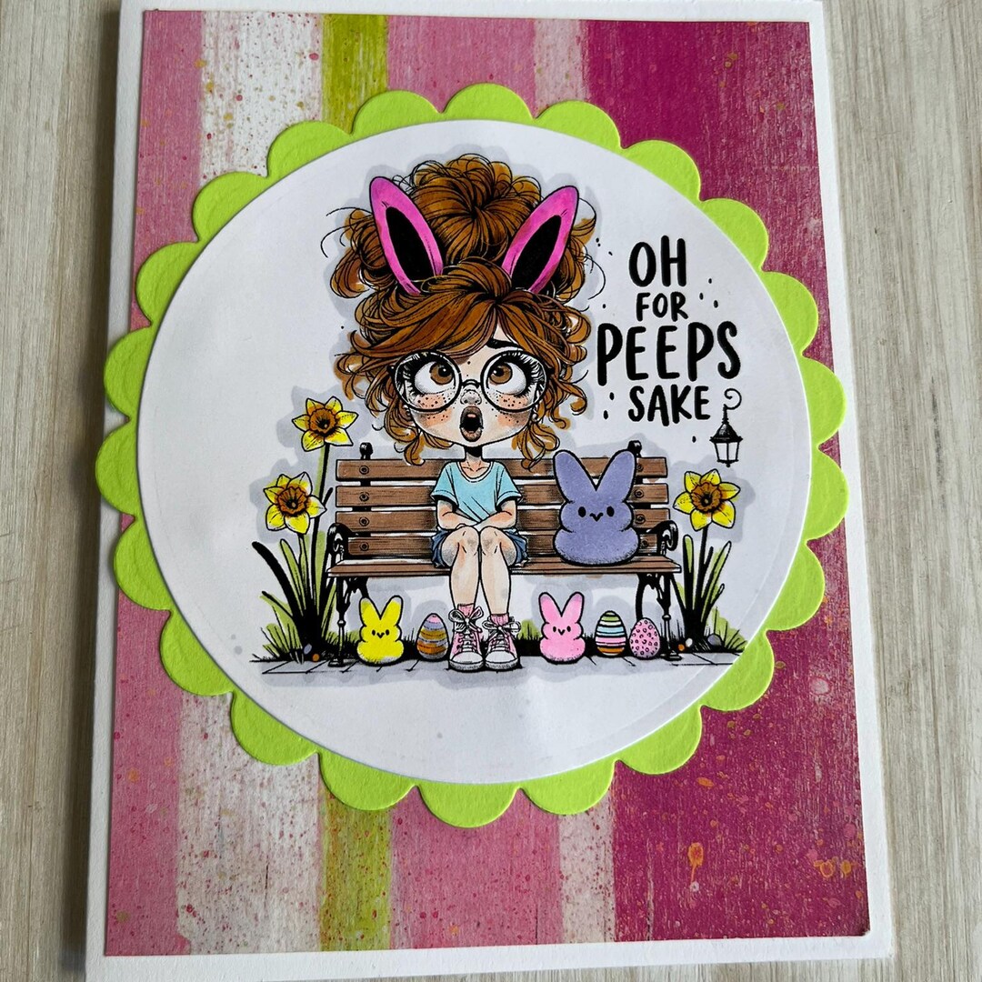 Easter Handmade Card DIY Kit Peeps, DIY Handmade, Easy to Assemble Card ...