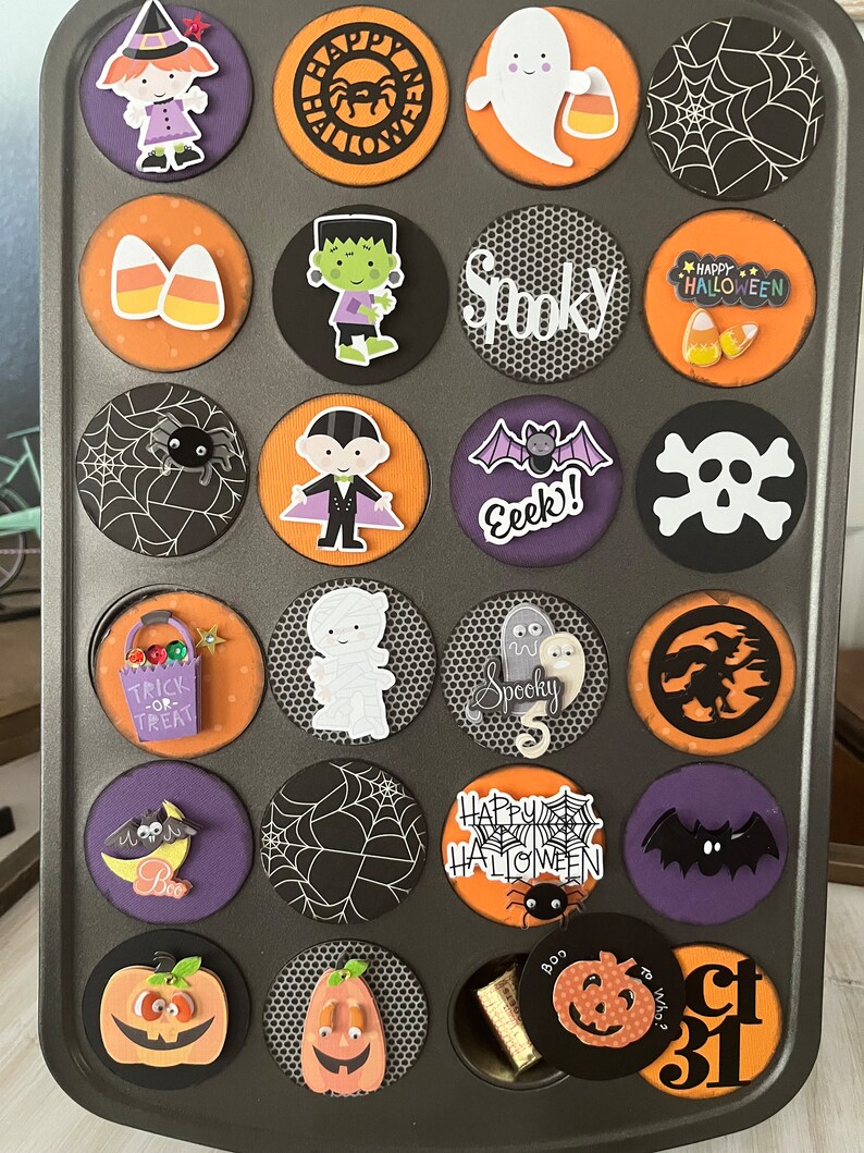Halloween Countdown Advent Calendar, Handmade One-of-a-kind Treat ...