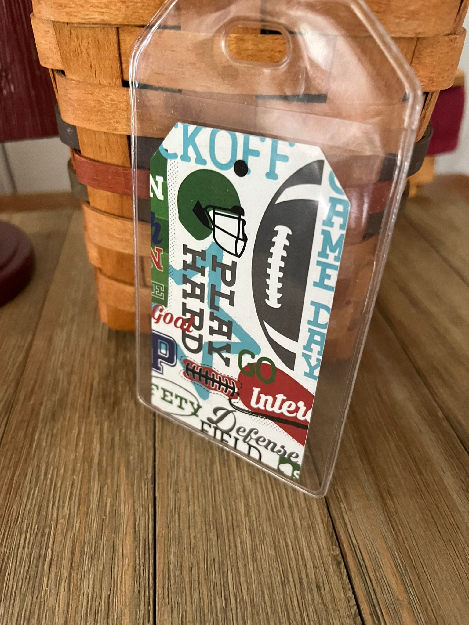 Clear Vinyl Tag Holder for Bags, Backpacks Clear Customized Tag, Key ...