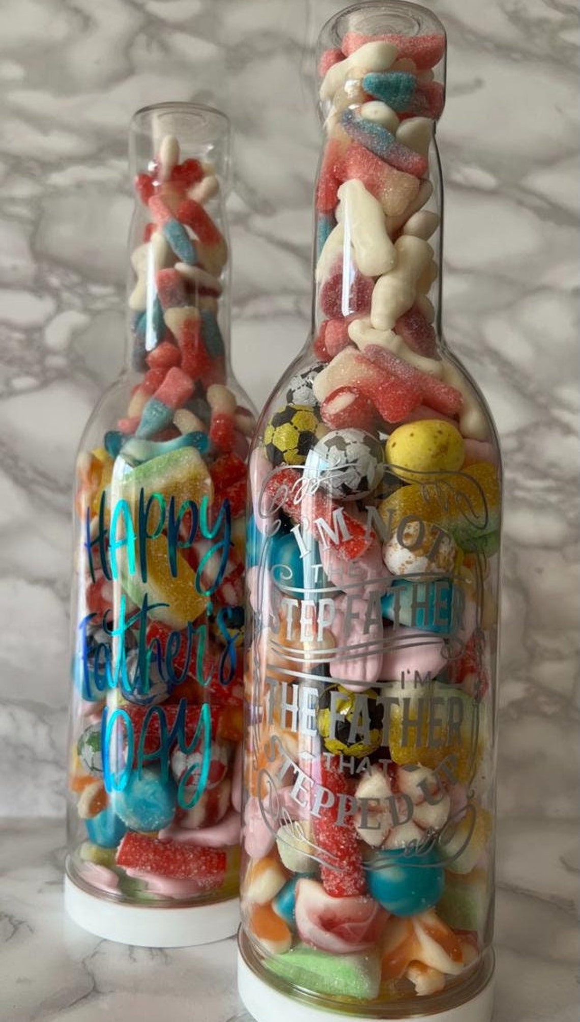 Personalised Pick N Mix Sweet Bottles, Birthday, Fathers Day, Christmas ...