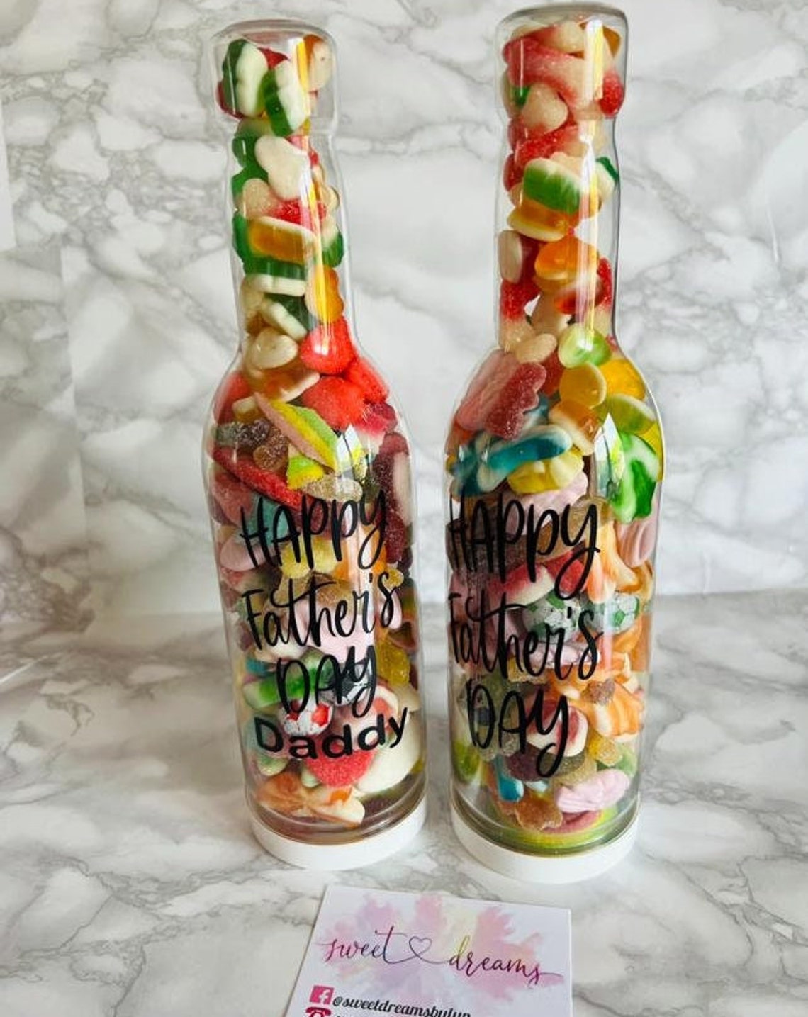 Personalised Pick N Mix Sweet Bottles, Birthday, Fathers Day, Christmas ...
