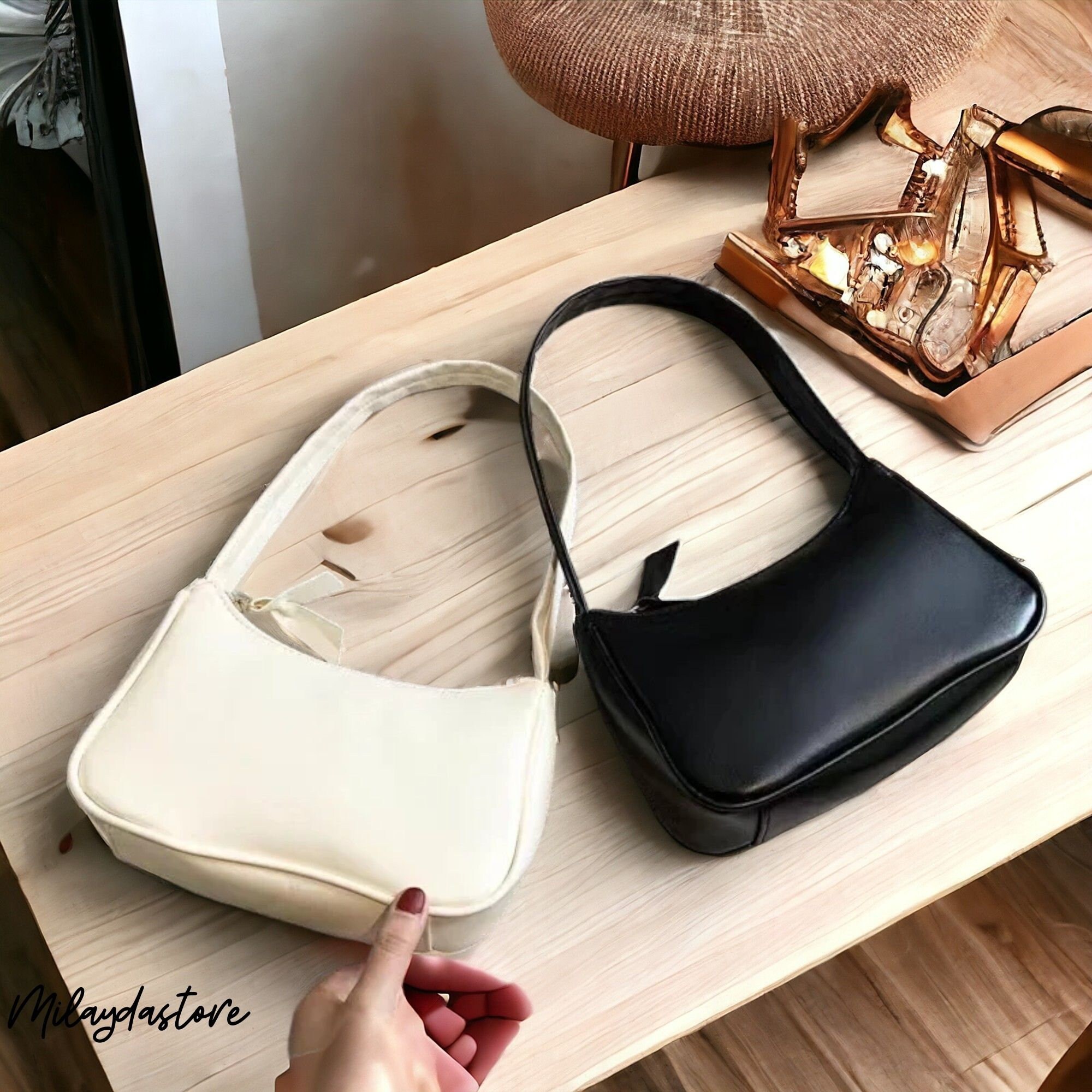 Baguette Bag Leather Handmade, Small Evening Handbags, Handmade ...