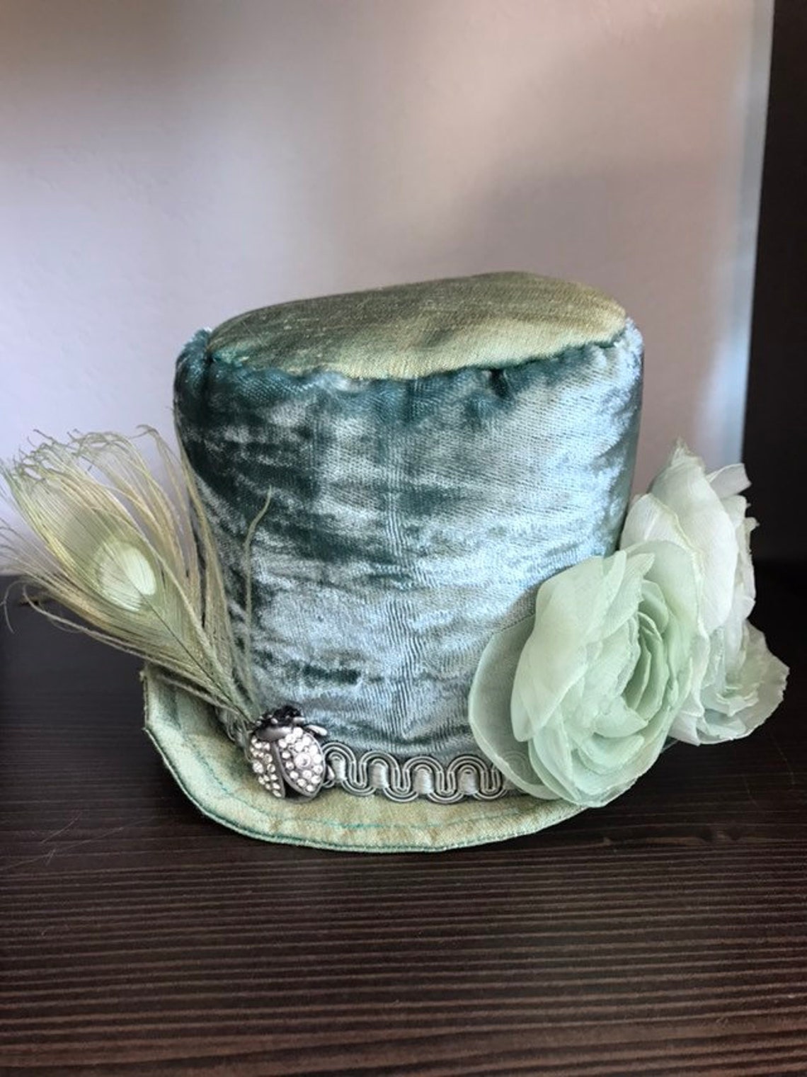 Mini Top Hat Steampunk Mini Top Hat Fascinator Sea Green - Etsy