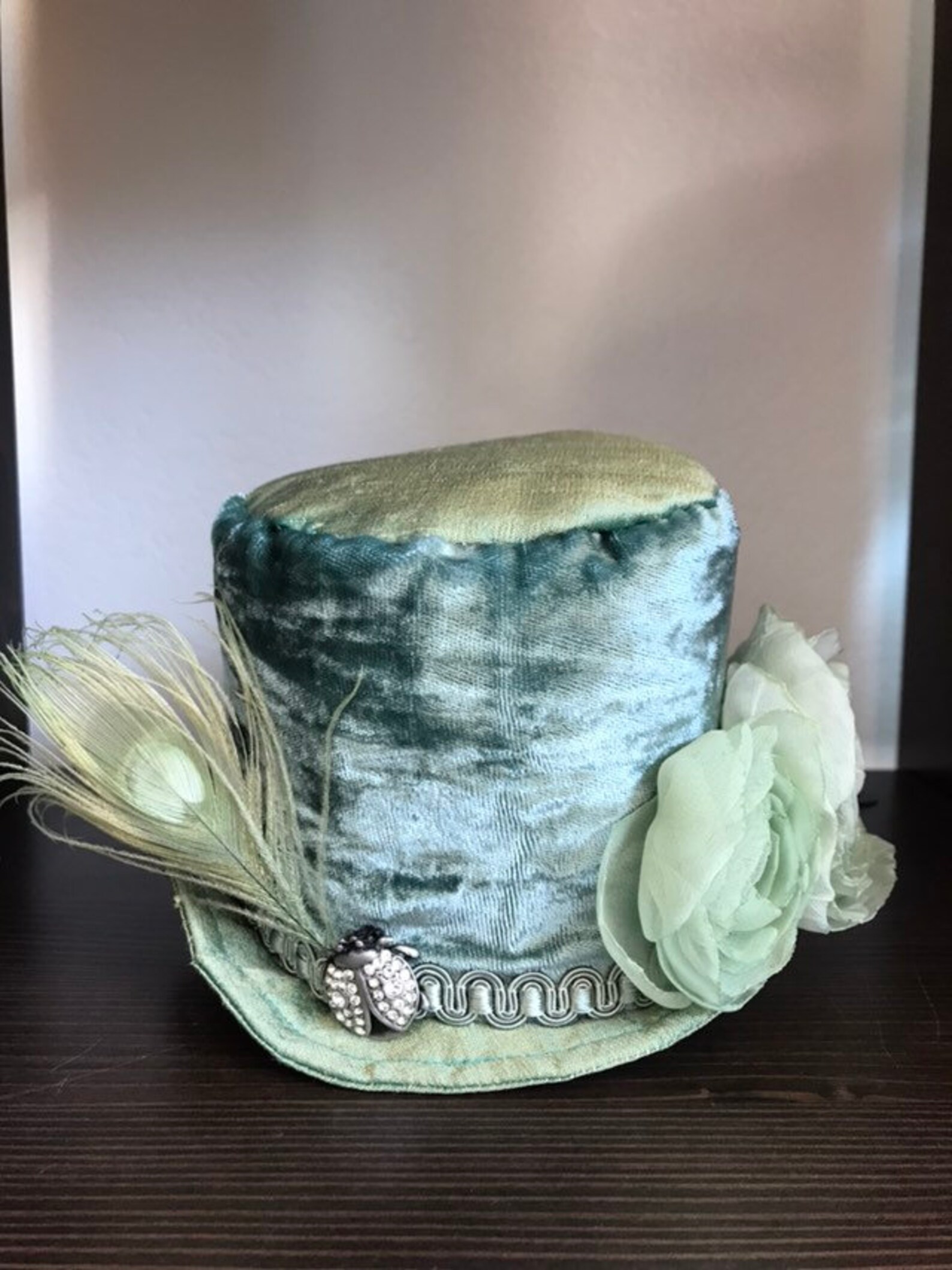 Mini Top Hat Steampunk Mini Top Hat Fascinator Sea Green - Etsy