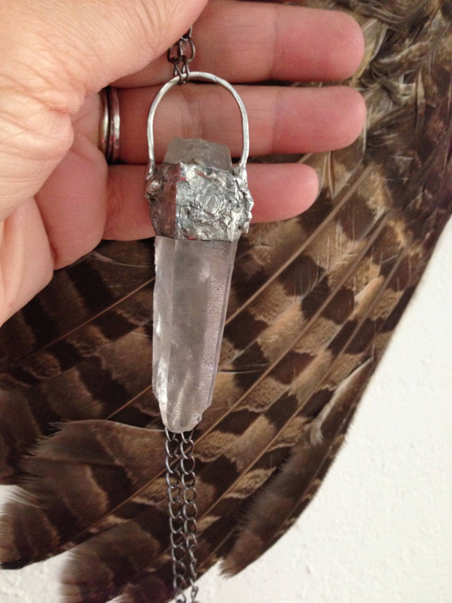 Artifact of Strength Crystal Amulet Bohemian Necklace - Etsy