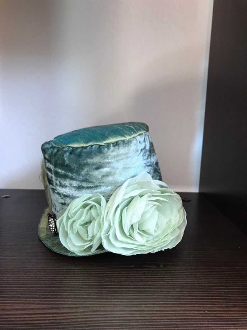 Mini Top Hat Steampunk Mini Top Hat Fascinator Sea Green - Etsy