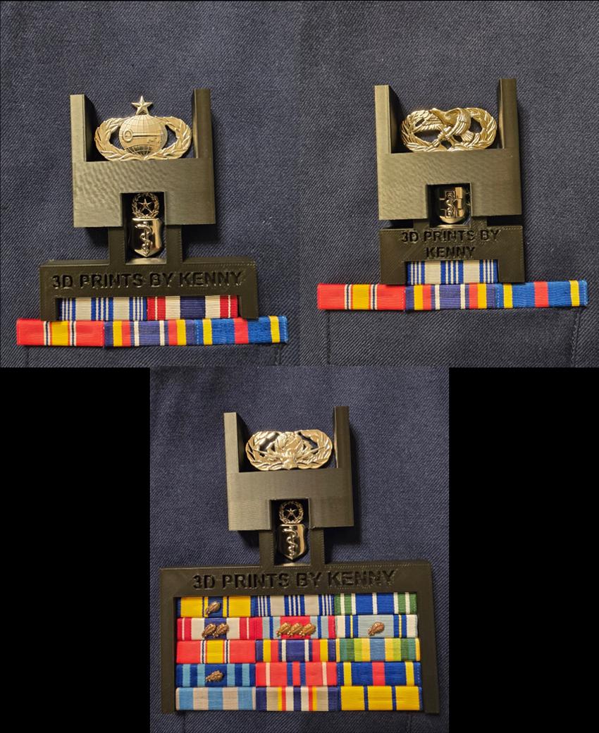 Air Force Occupational Badge Alignment Tool W/ 1 Medical Badge (bottom ...