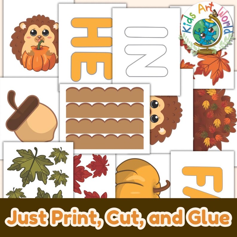 Autumn Leaves Bulletin Board Hedgehog Fall Leaves Autumn Season ...