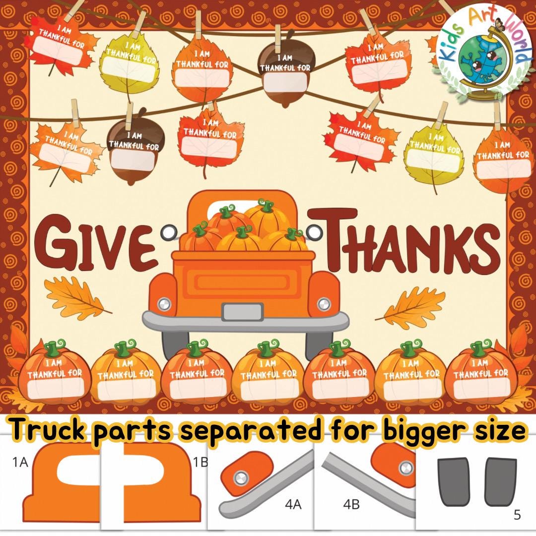 Thanksgiving Bulletin Board | Writing Interactive Board | Fall Autumn ...