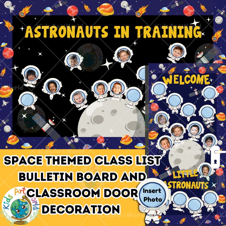 Astronaut Outer Space Theme Classroom Decoration | Door Decoration L ...