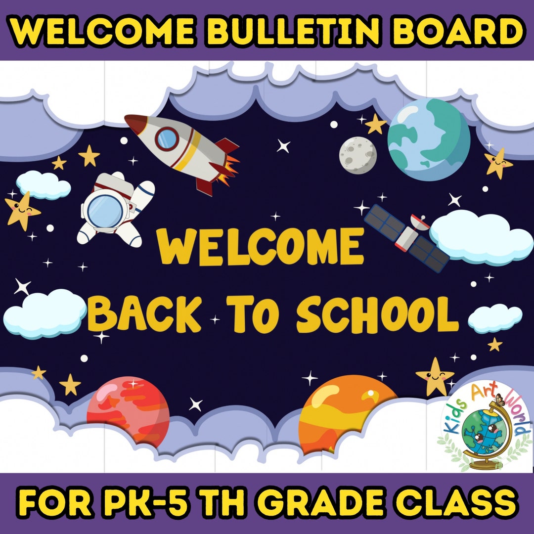 Outer Space Theme Bulletin Board | Back to School Board | Bulletin ...