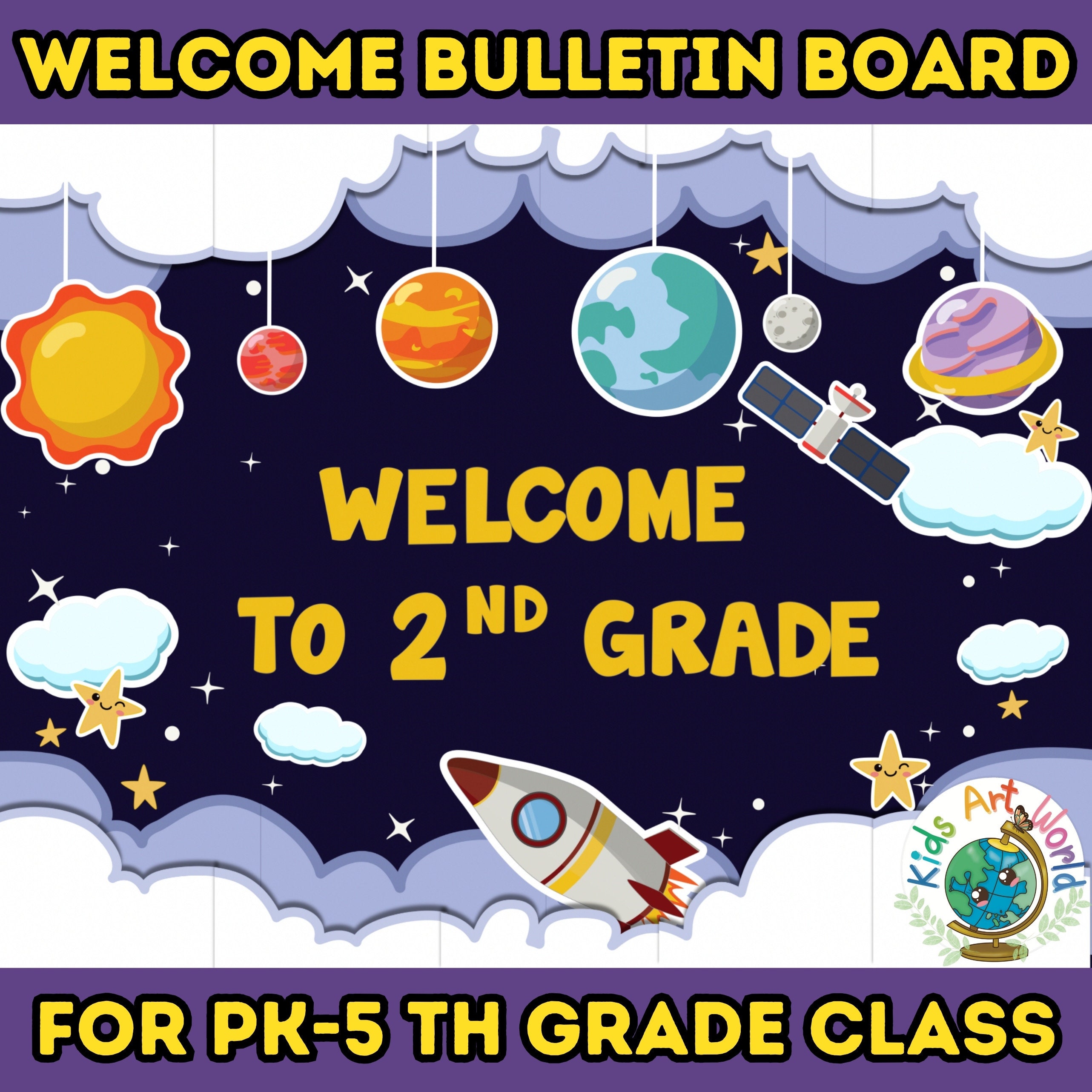 Outer Space Theme Bulletin Board | Back to School Board | Bulletin ...