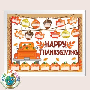 Thanksgiving Bulletin Board | Writing Interactive Board | Fall Autumn ...