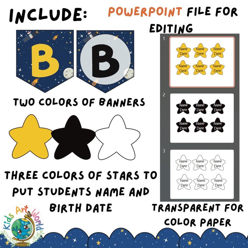 Outer Space Theme Birthday Display Bulletin Board | Classroom ...