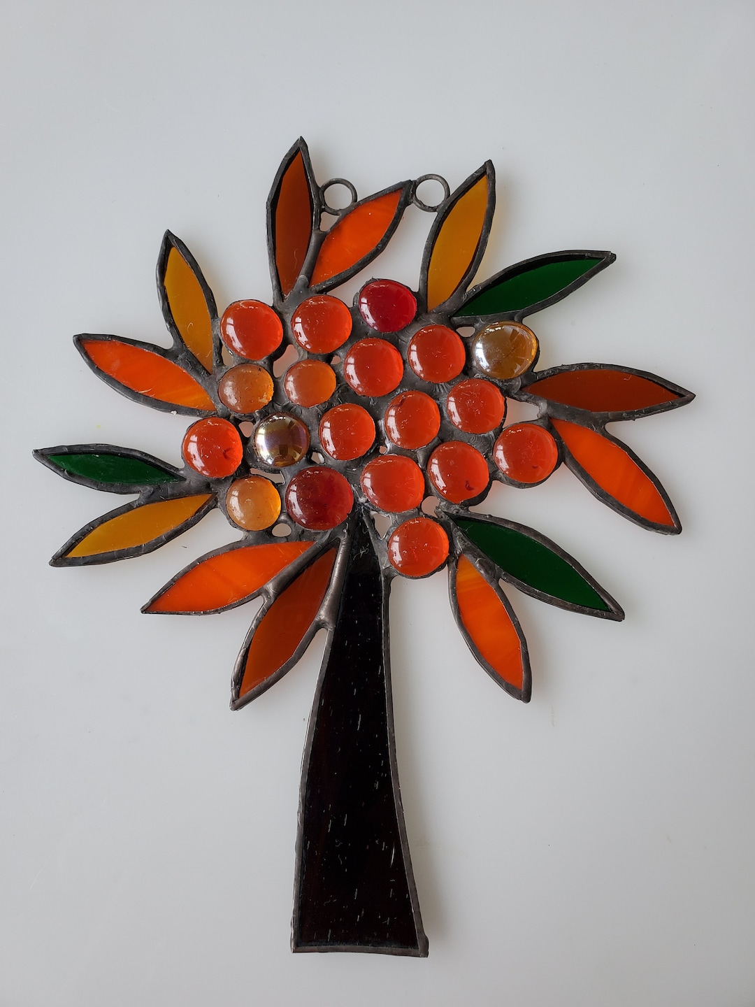 Fall Stained Glass Tree - Suncatcher - S0010 - Etsy