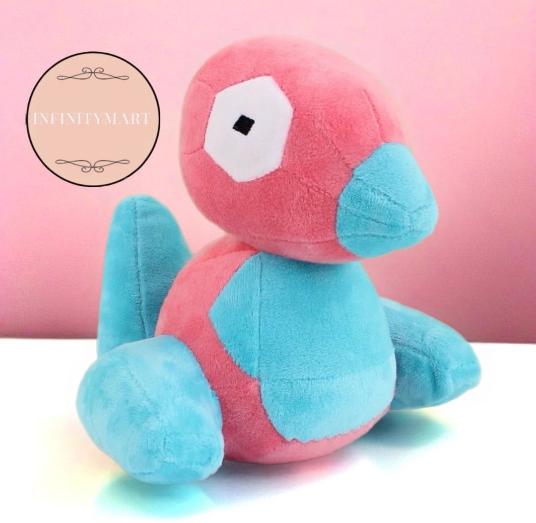 Pokemon Plush Porygon High Quality Poke Stuffed Toy Pink Blue Anime ...