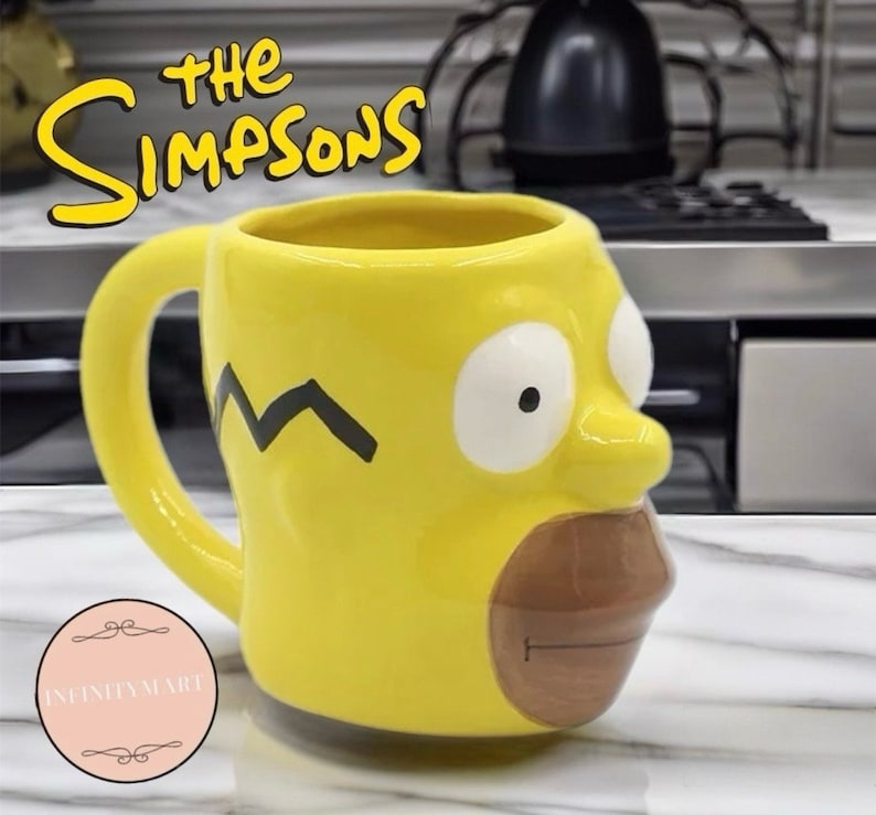 The Simpsons Homer Mug Ceramic 3D Coffee Tea Mug Cup Funny Gift Homer ...