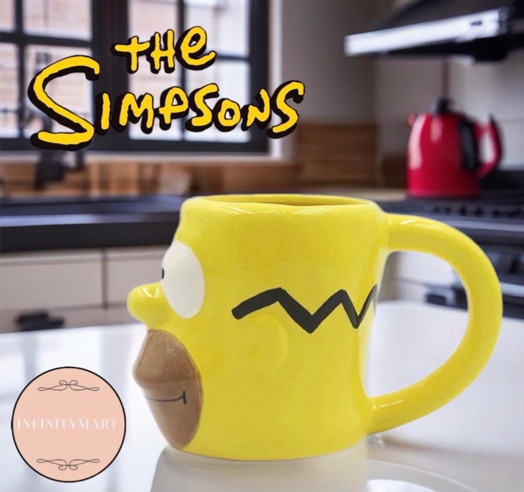 The Simpsons Homer Mug Ceramic 3D Coffee Tea Mug Cup Funny Gift Homer ...