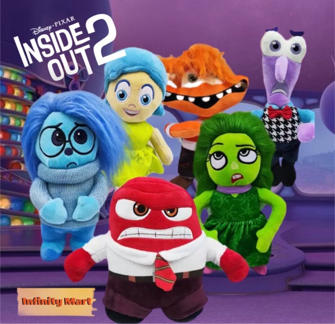 6pcs Inside Out 2 Plush High Quality Stuffed Dolls 21-26cm Movie ...