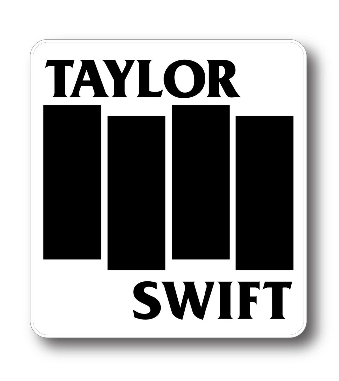 Taylor Swift Black Flag Sticker - Etsy