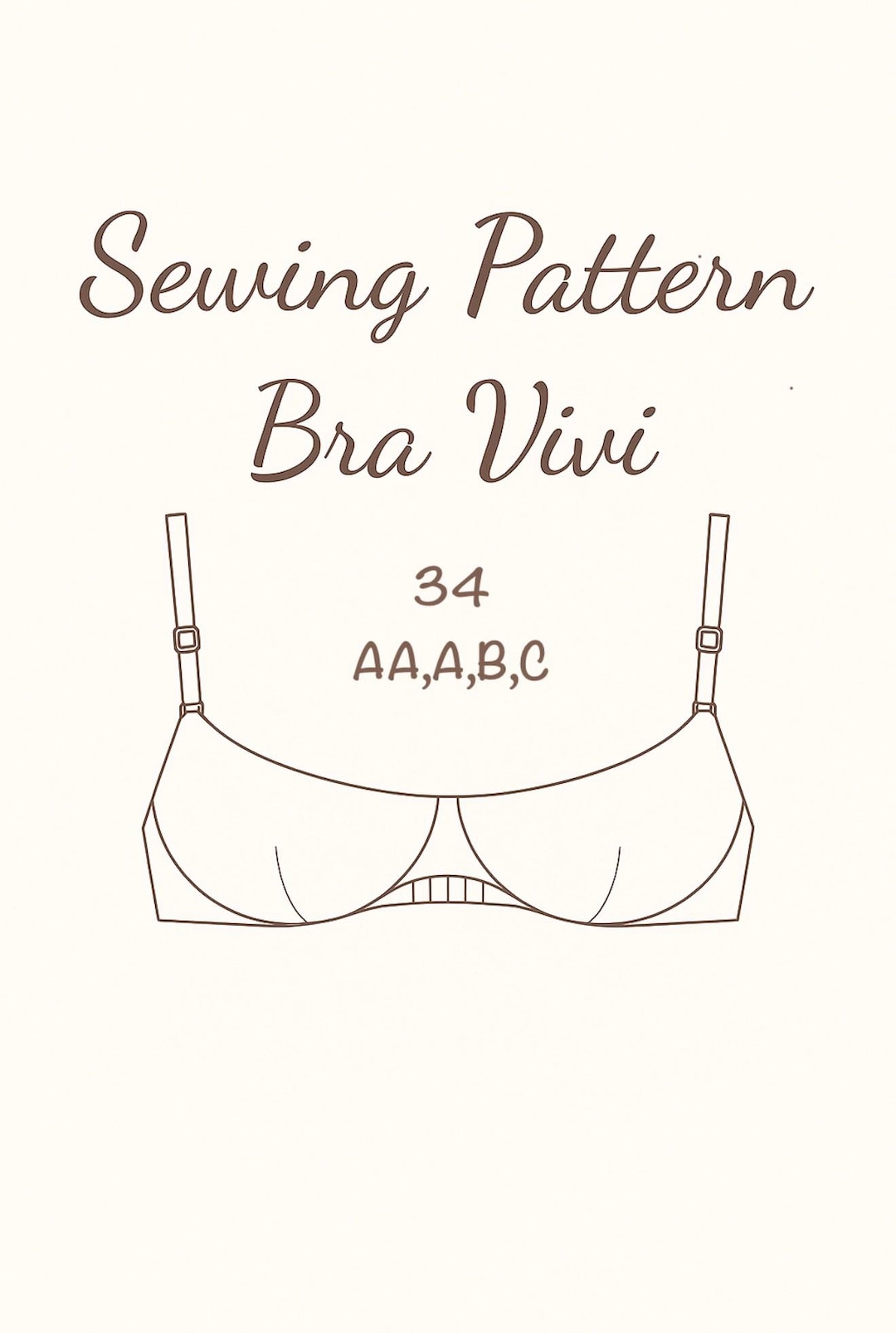 Bra Vivi Sewing Pattern – DIY Lingerie, Easy Underwire Bra (PDF ...