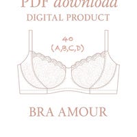 Balcony Bra Pattern 30A-36G | Peaches Bra | Instant PDF Download ...