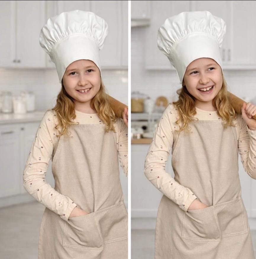 Kids Chef Set Sewing Pattern • Apron + Hat (PDF Pattern) - Etsy