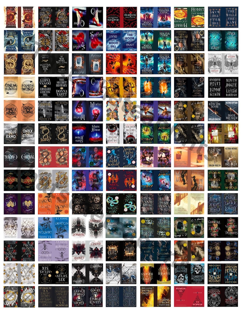 182pcs Fantasy Miniature Book Covers | Perfect for TBR Book Jar or ...