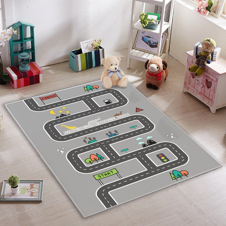 City Road Playground Ultra Soft Nursery Kids Rug ,kids Area Rug ...
