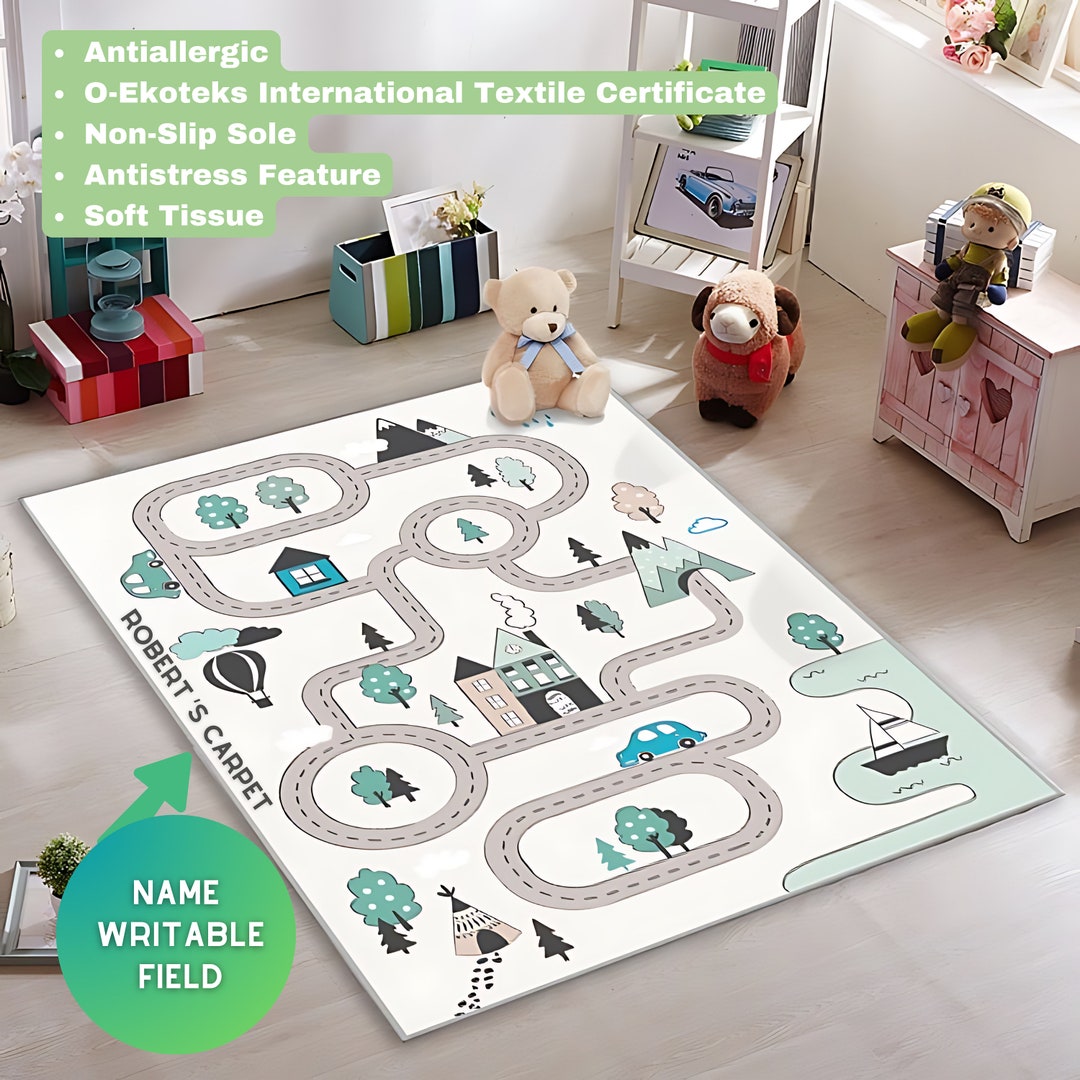 City Road Playground Ultra Soft Nursery Kids Rug ,kids Area Rug ...
