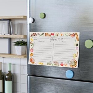 Recipe Note Pad, Recipe Post-it-note, Kitchen Notes, Christmas Cookie ...