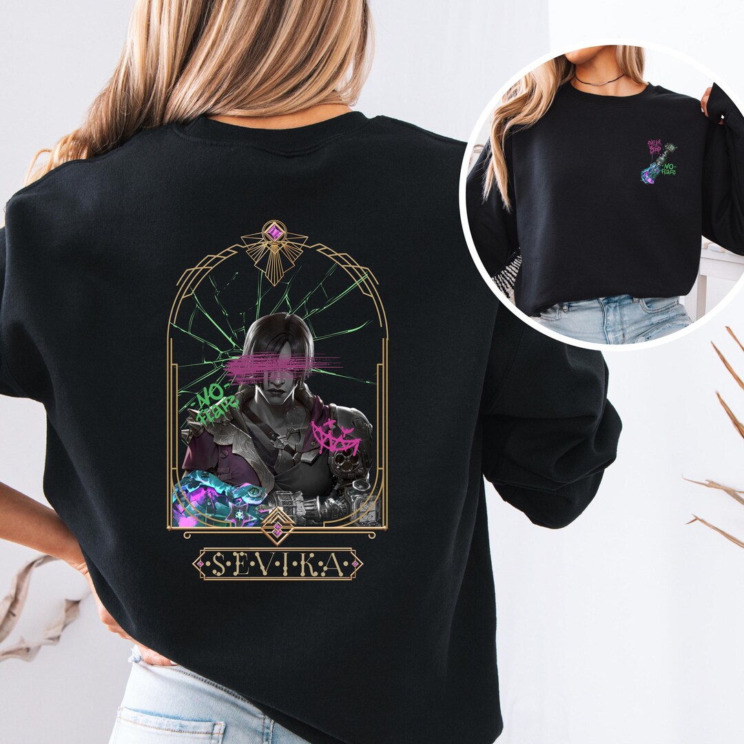 Sevika Arcane Inspired Sweatshirt, Gaming Sweater, Video Game ...