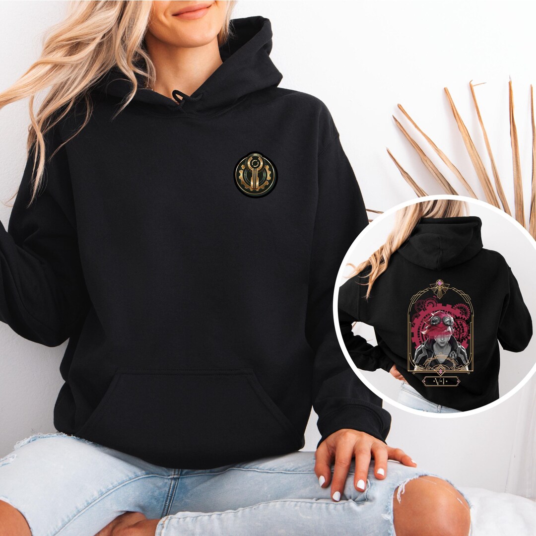 VI JINX Arcane Inspired Sweater,gaming Hoodie, Video Game Hoodie, Gamer ...