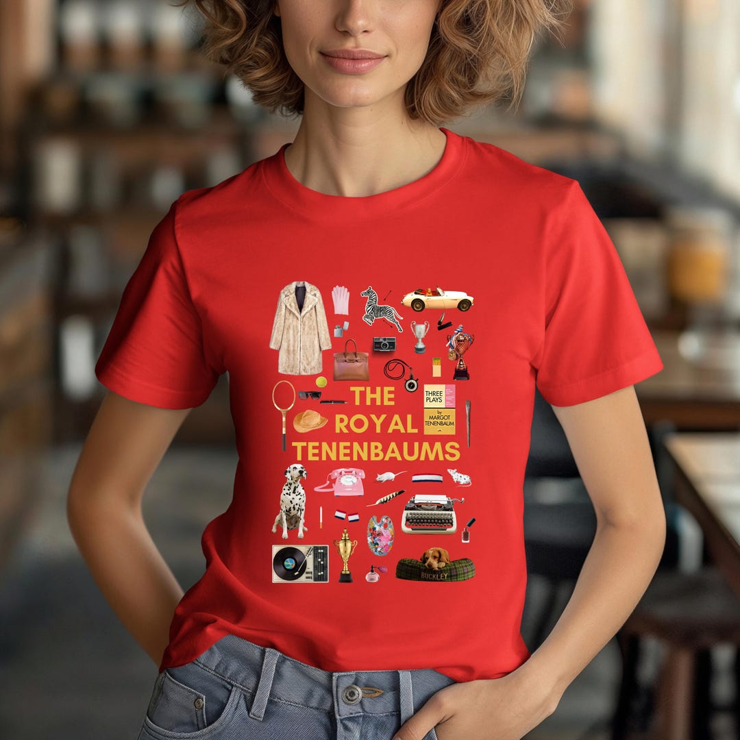 Wes Anderson the Royal Tenenbaums Inspired Unisex Tshirt, Film Art ...