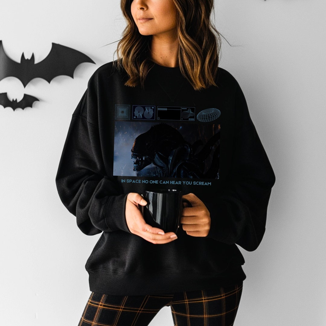 Alien Sweater, Alien Romulus, Alien Sweatshirt, Vintage Xenomorph Alien ...