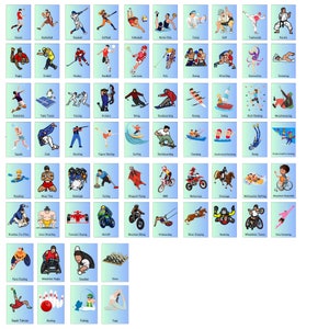 Sports Flash Cards, Preschool Flashcards, Printable Montessori Cards ...