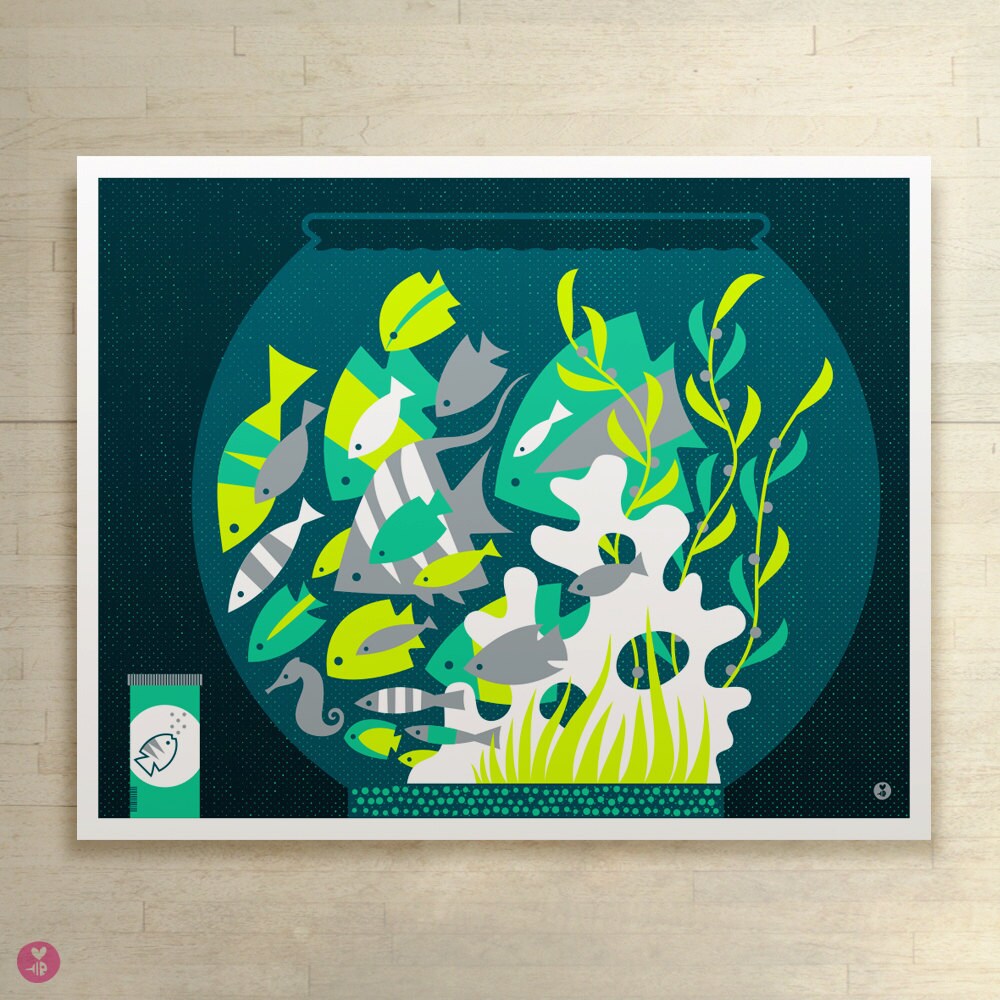 Fish Food Limited Edition Print - Etsy