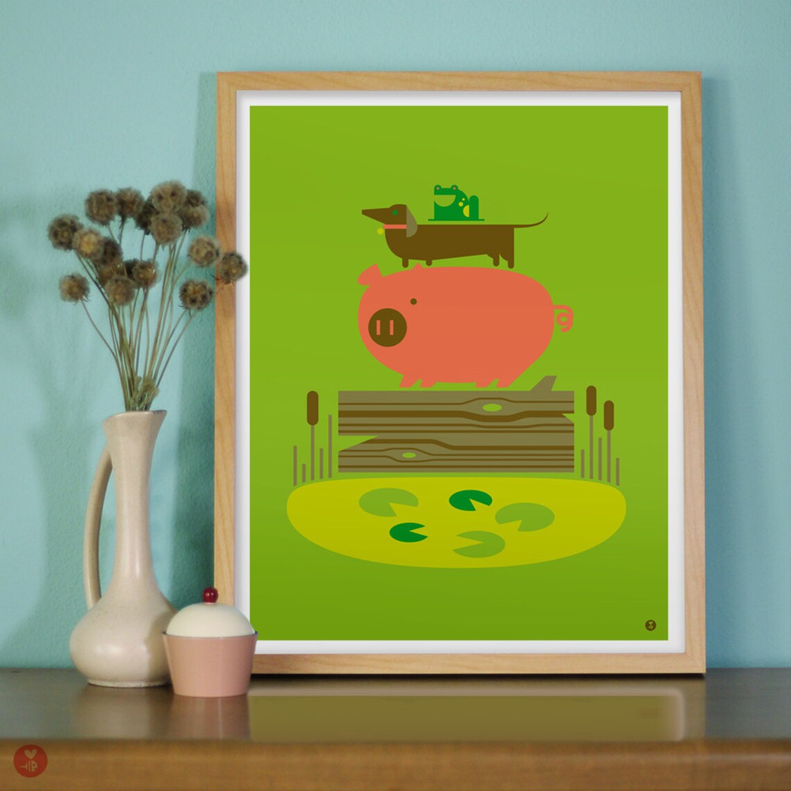 Frog Dog Hog Log Bog Limited Edition Print - Etsy