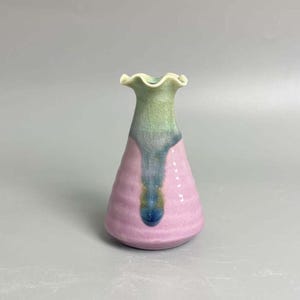 Cute Mini Ceramic Vase Table Decor Gift for Her, Handmade Mommy Pot ...