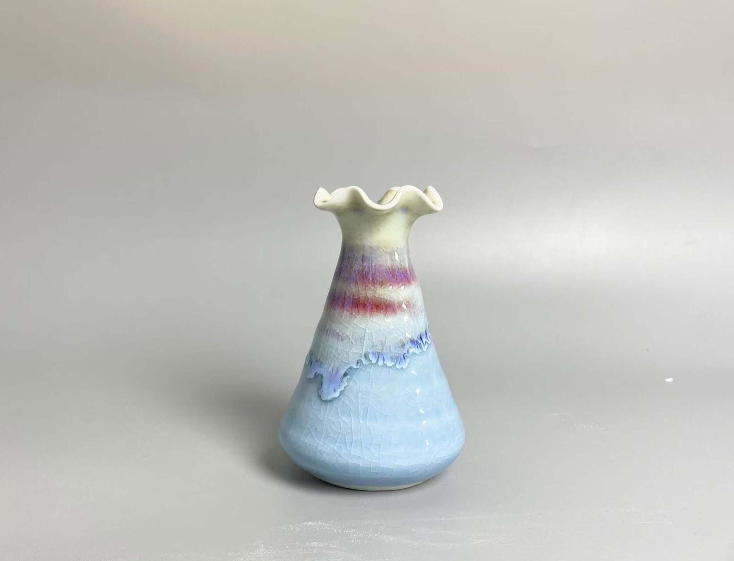 Cute Mini Ceramic Vase Table Decor Gift for Her, Handmade Mommy Pot ...