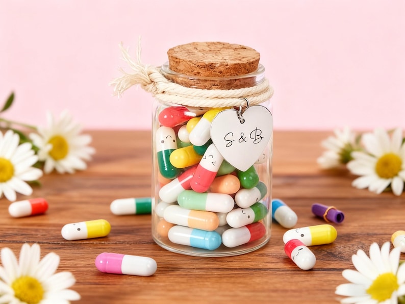 Custom Love Messages in a Jar Boyfriend Gift, Message in a Glass Bottle ...
