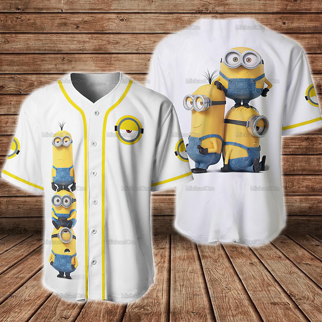 Minions Baseball Jersey, Minions Family Baseball Jersey Shirts, Minions ...