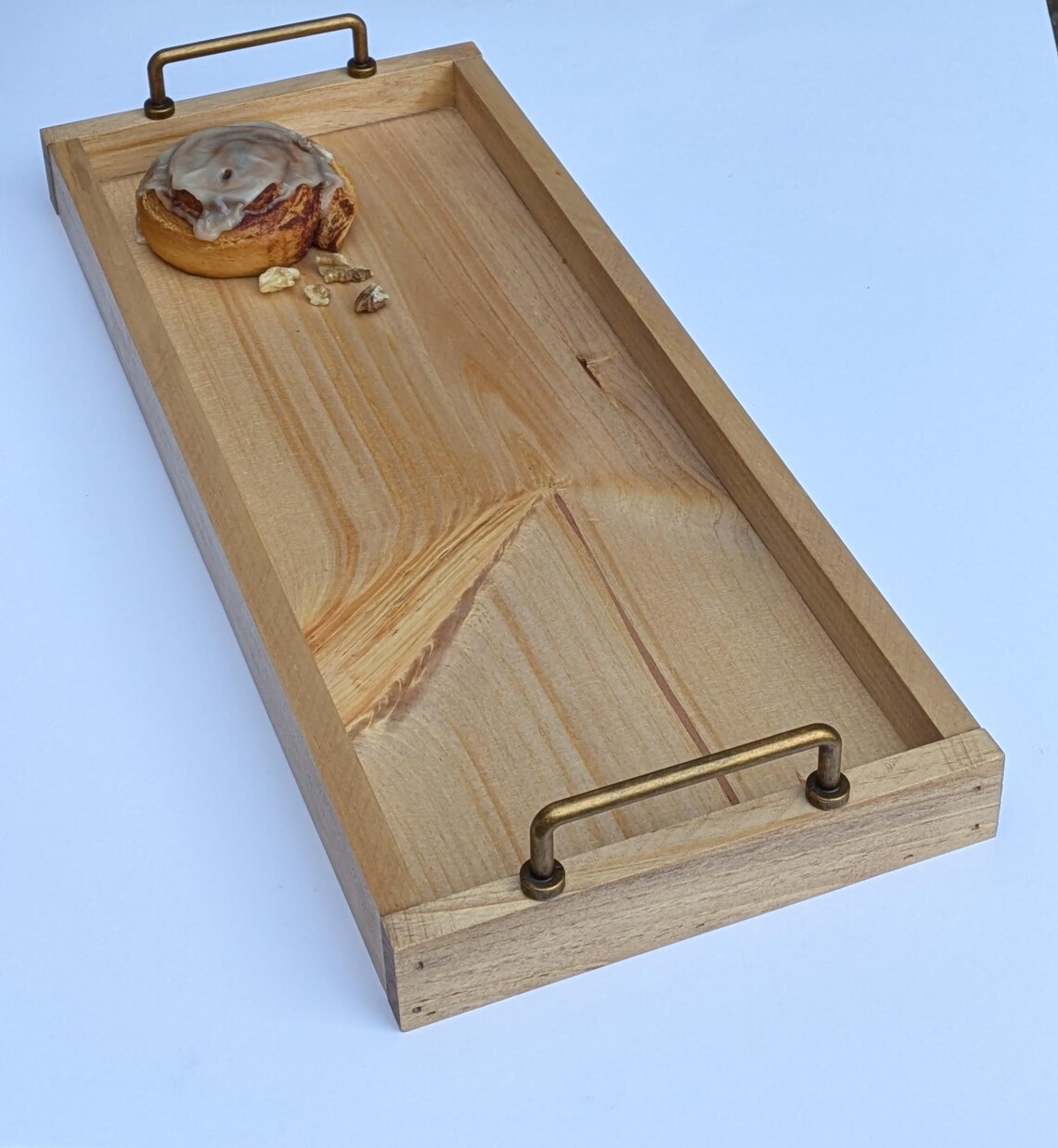 Handcrafted Wooden Serving Tray: Rustic Farmhouse Ottoman Tray - Etsy