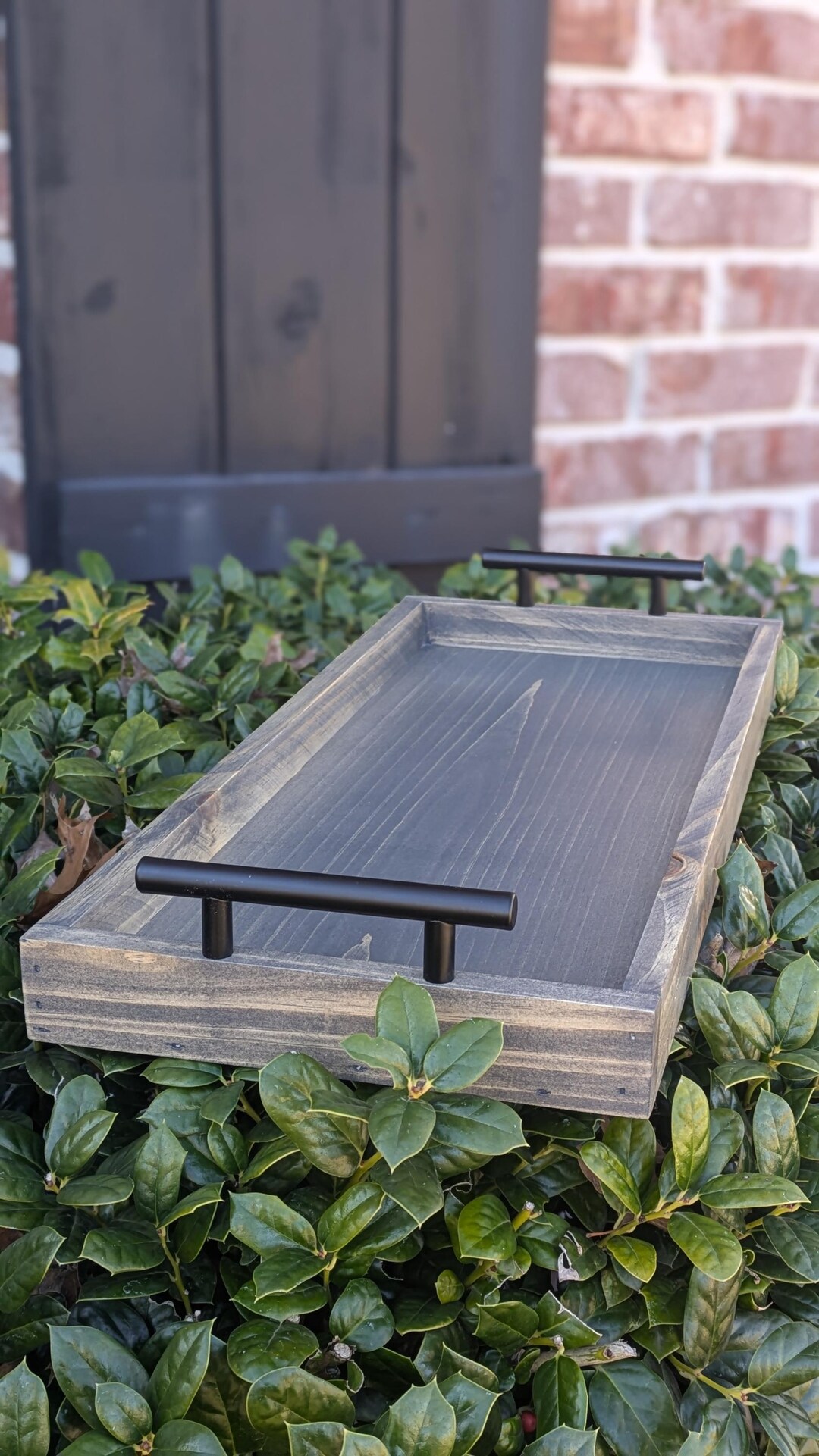 Handcrafted Wooden Serving Tray: Rustic Farmhouse Ottoman Tray - Etsy