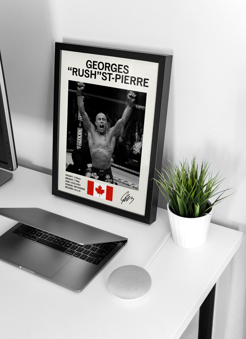 Georges St-pierre Poster, UFC Poster, Poster Ideas, Fighter Poster ...